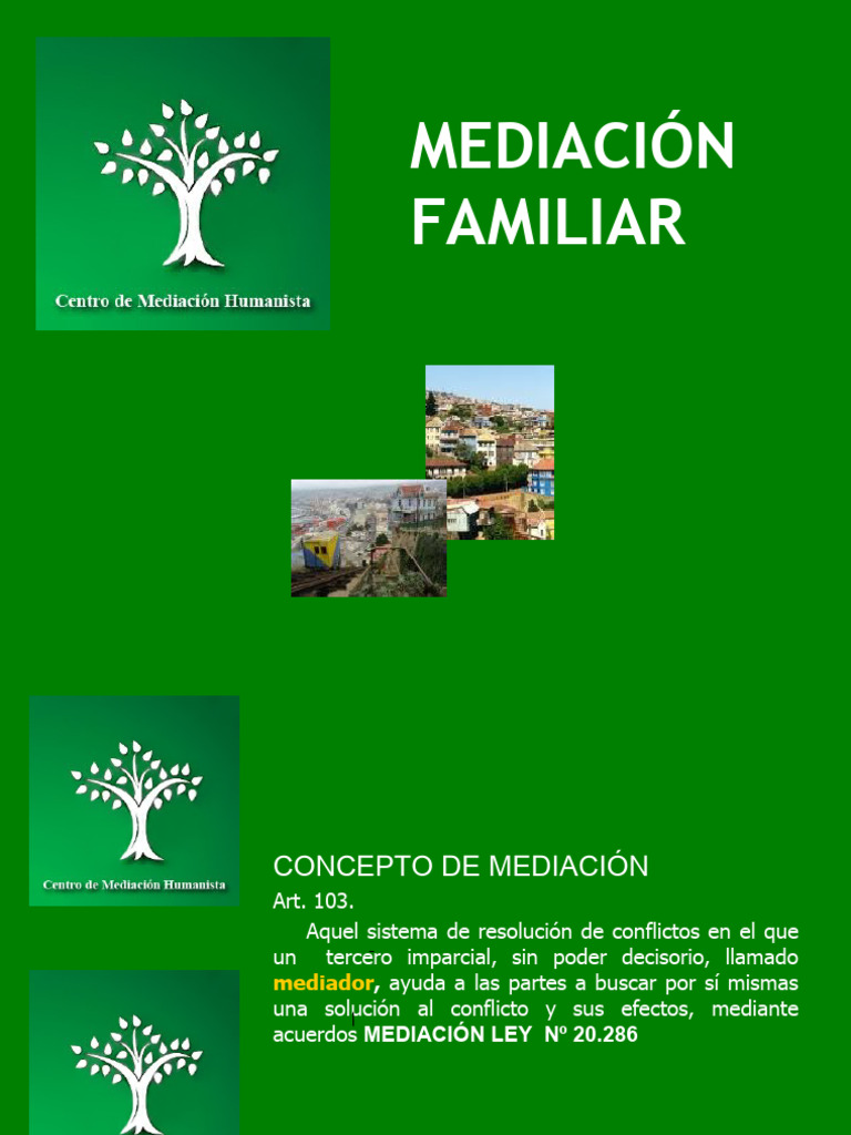 Diapositiva Mediacion Familiar (Tribunales de Familia) | PDF ...