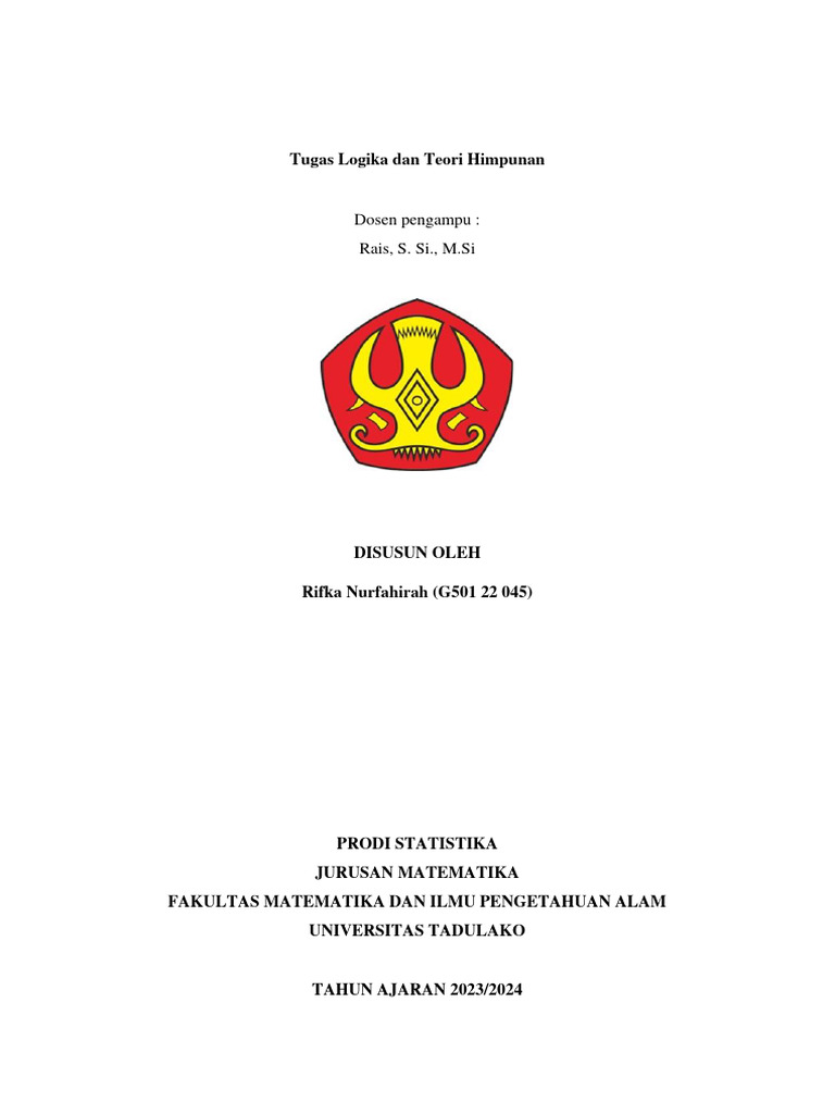 Teori Logika Dan Himpunan. | PDF