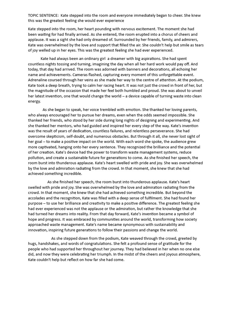 Innovator's Triumph: Kate's Journey | PDF