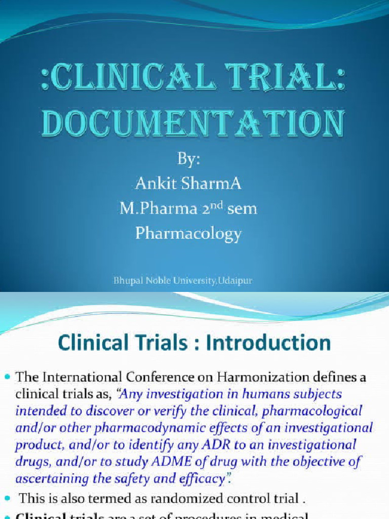 Documentation Clinical Trial Ankit Sharma | PDF