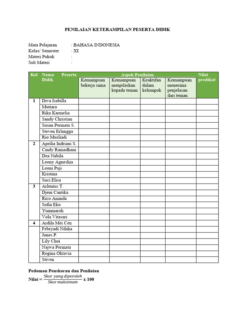 Penilaian Prosedur | PDF | Karier & Perkembangan
