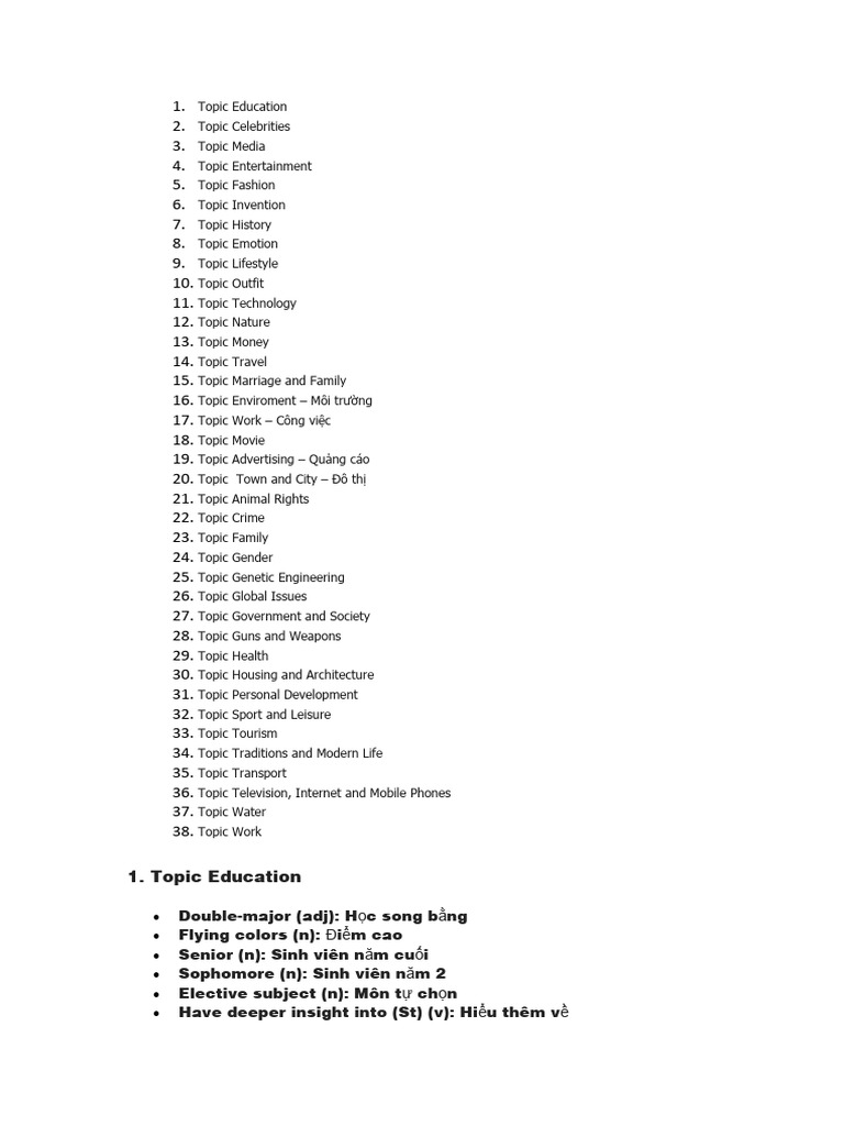 Topic Education | PDF