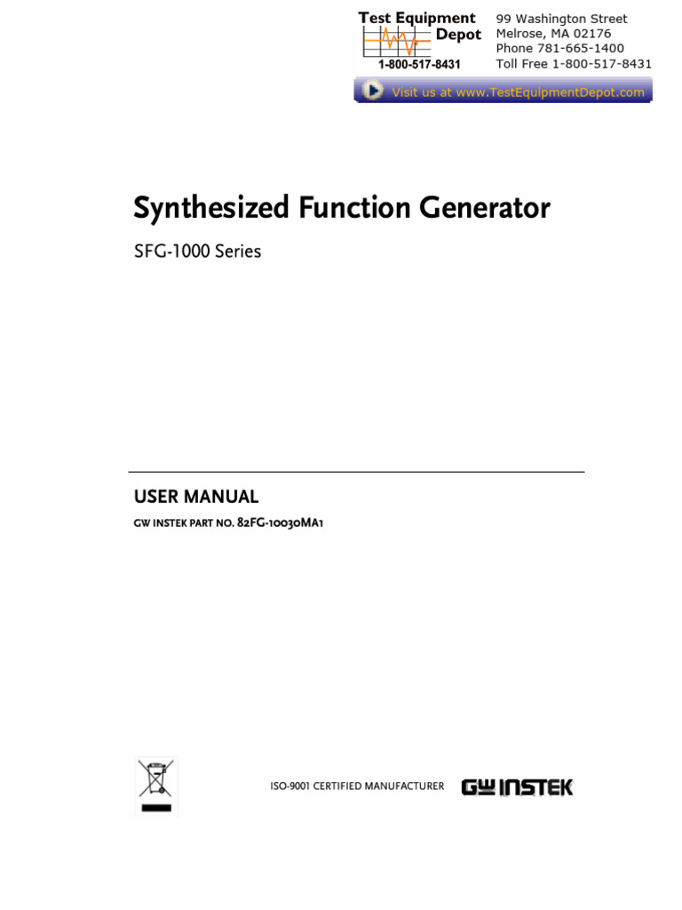 sfg1000 Series | PDF