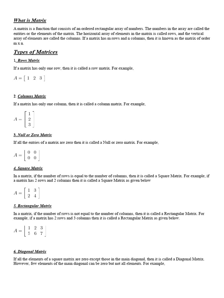 What Is Matrix | PDF