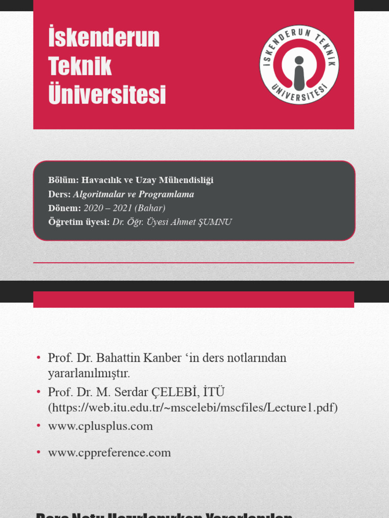 Algoritmalar Ve Programlama - 4 | PDF