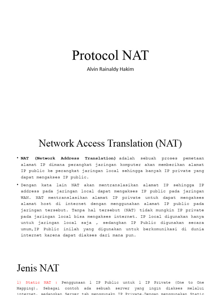 Pertemuan 6 Praktikum - Static NAT | PDF