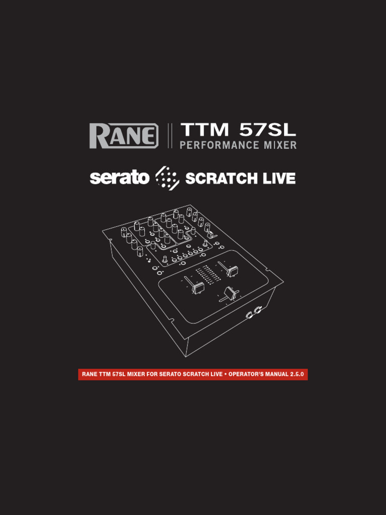 Scratch Live TTM-57SL 2.5 Manual | PDF | Ac Power Plugs And Sockets ...