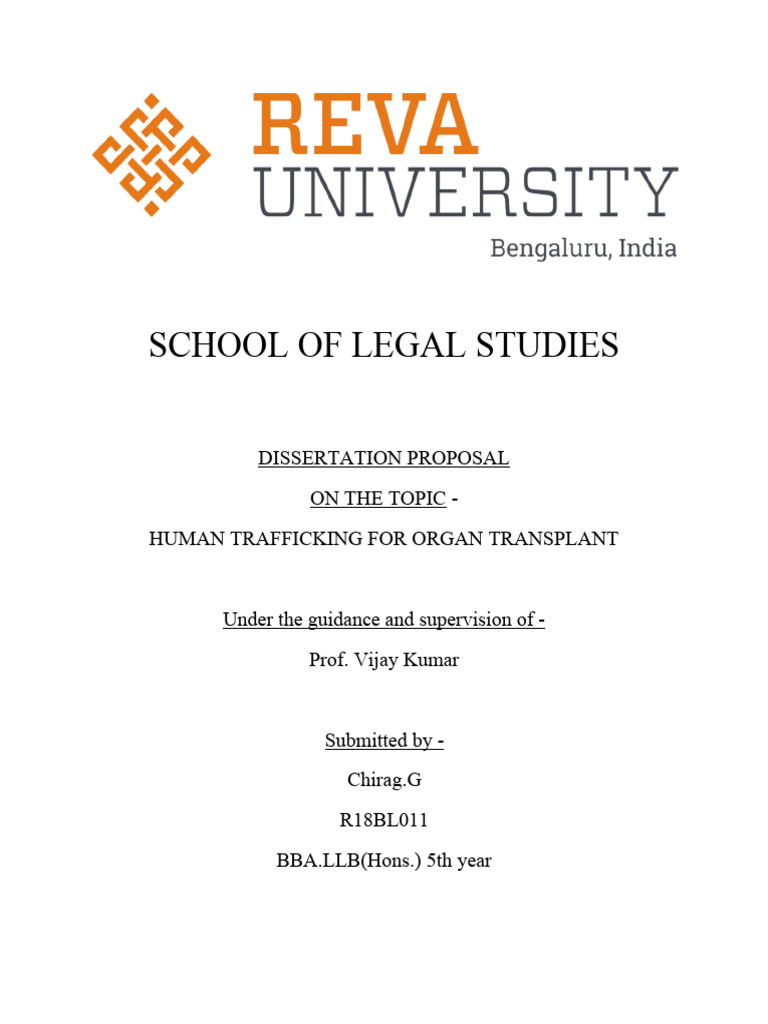 Background of The Study The History of Organ Trafficking Dates Back To ...