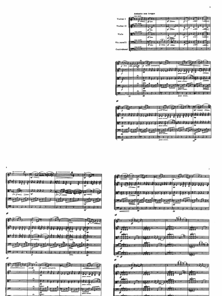 Elegy For String Orchestra - Complete Score | PDF