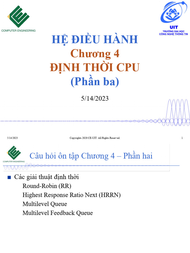 Week06 Chapter4 CPU Scheduling Part3.Vi | PDF
