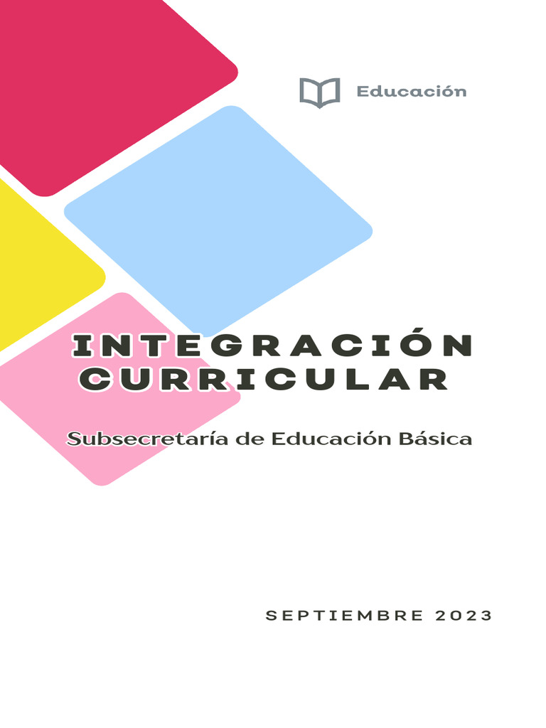 Integración Curricular | PDF | Enseñando | Aprendizaje