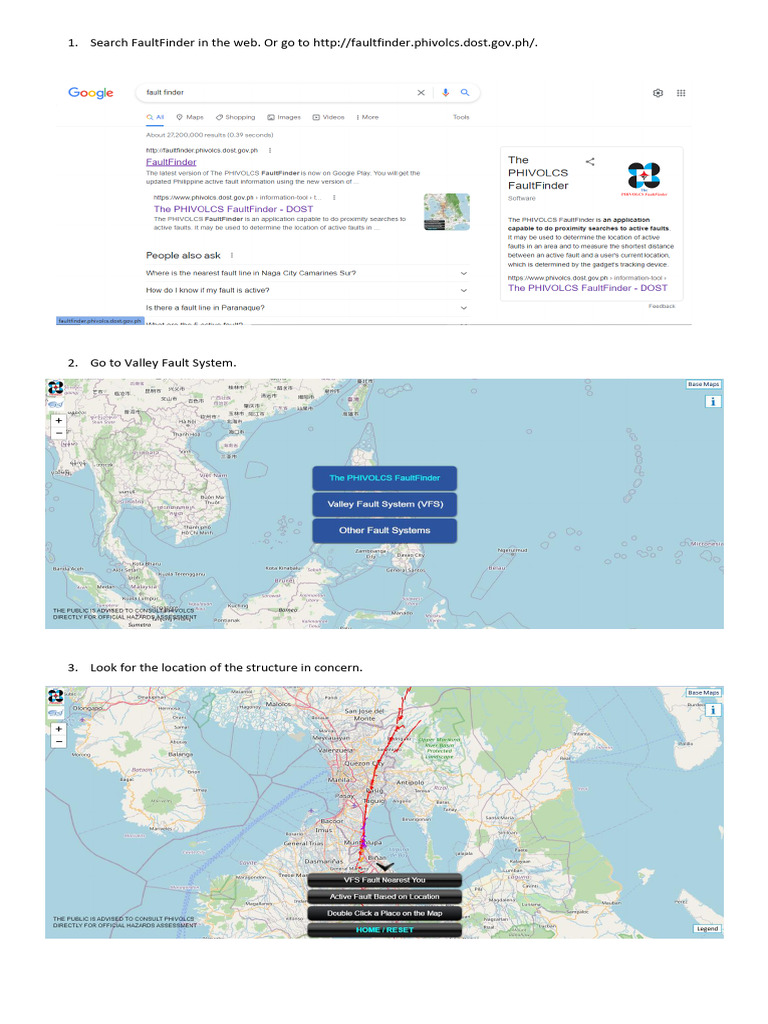 PHIVOLCS FaultFinder | PDF