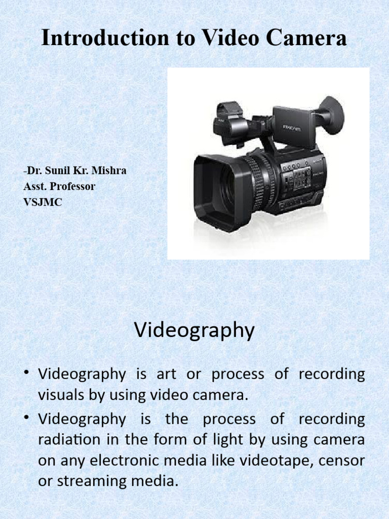 Understanding Video Camera Basics | PDF | Charge Coupled Device | Camera