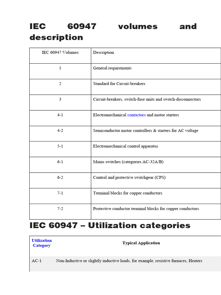 Ies Rule For Selection Switch Gear | PDF | Electrical Resistance And ...