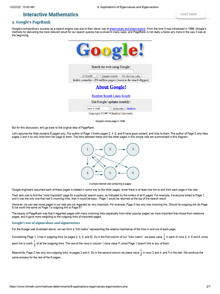 Applications of Eigenvalues and Eigenvectors | PDF | Electrical Network | Eigenvalues And ...
