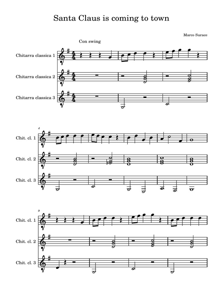 Santa Claus is Coming to Town | PDF