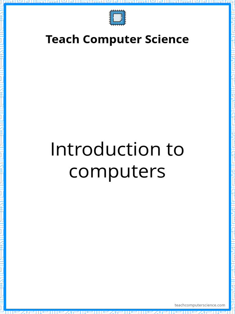Revision Notes 01 Introduction To Computers Pdf Automation Abstraction Computer Science