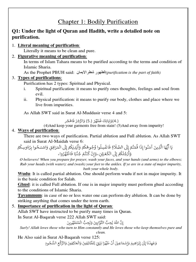 Long Q/A Purification | PDF | Religious Belief And Doctrine ... Long Q/A Purification | PDF | Religious Belief And Doctrine ...