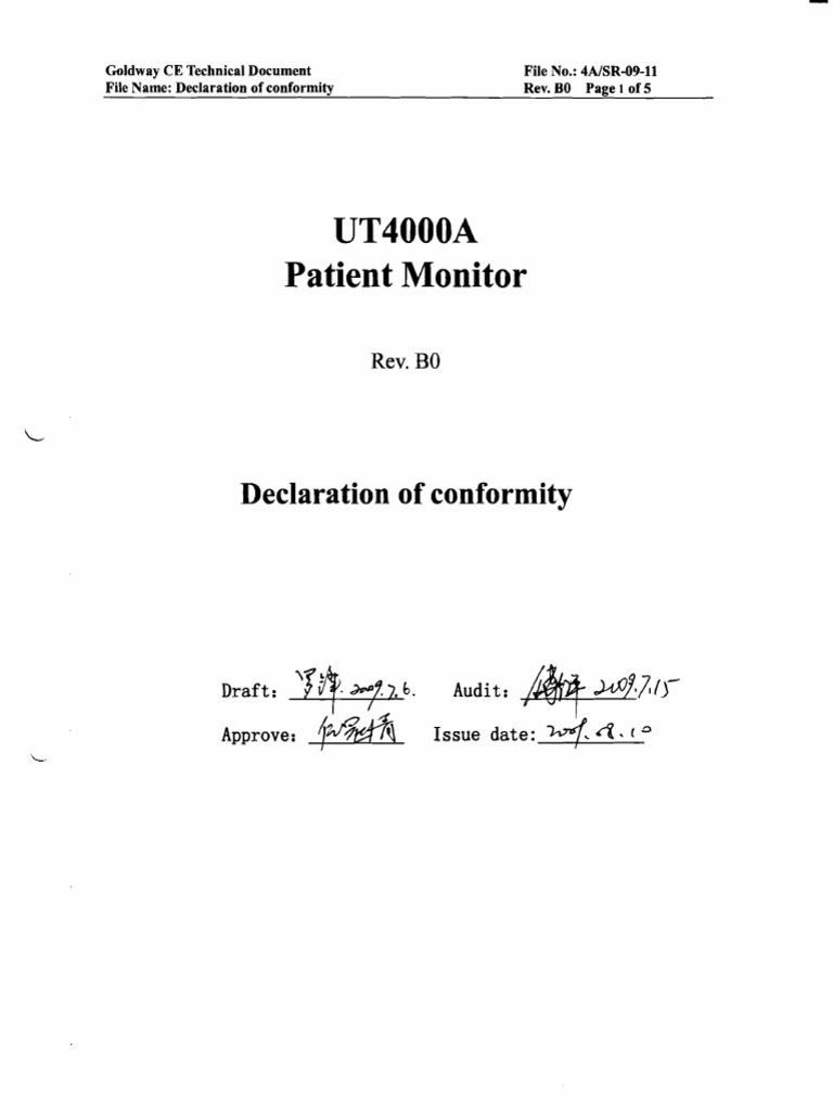 UT4000A Patient Monitor | PDF | International Electrotechnical ...