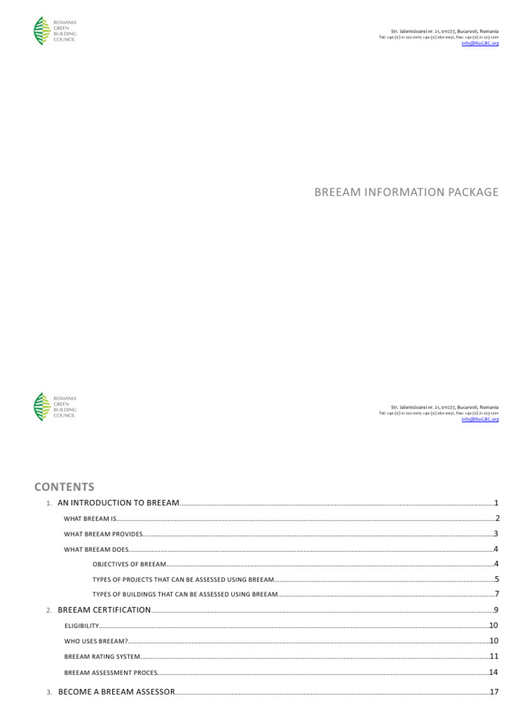 Breeam Information Package | PDF | Green Building | Retail