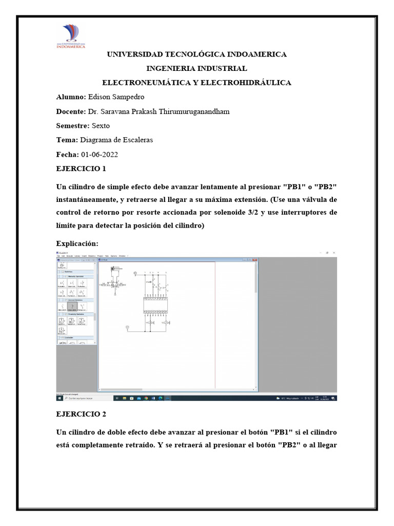 Electro - Diagrama de Escaleras (Ejercicio 1-2) | PDF