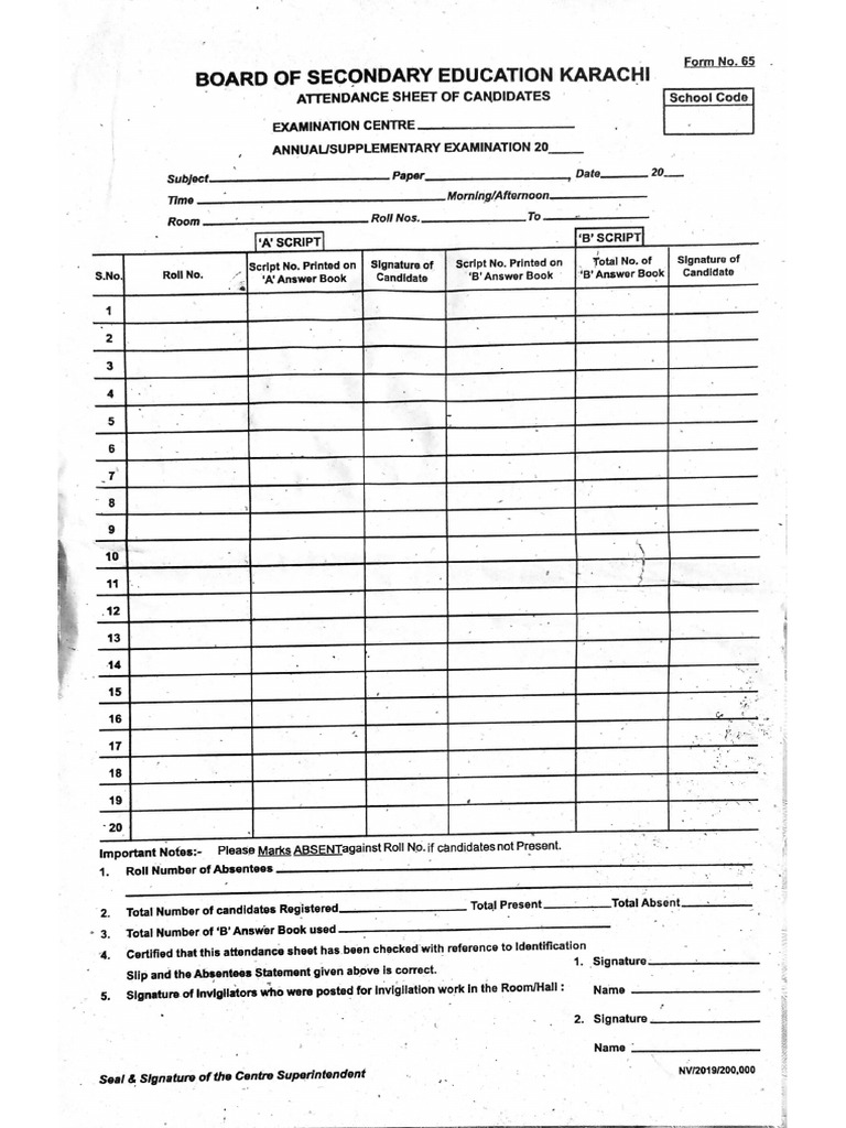 Board Attendence and Award Lists | PDF
