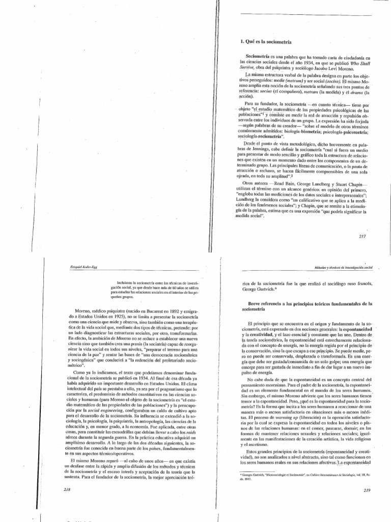 Sociometria y Sociogramas | PDF