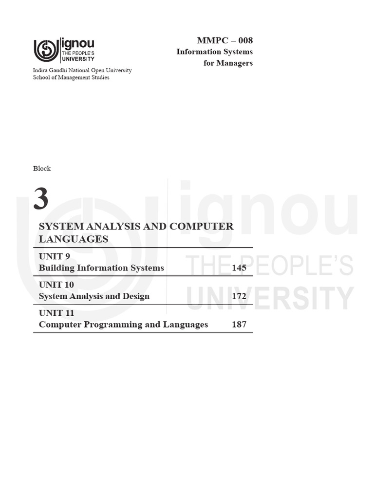 Block 3 | PDF | Information System | Programming