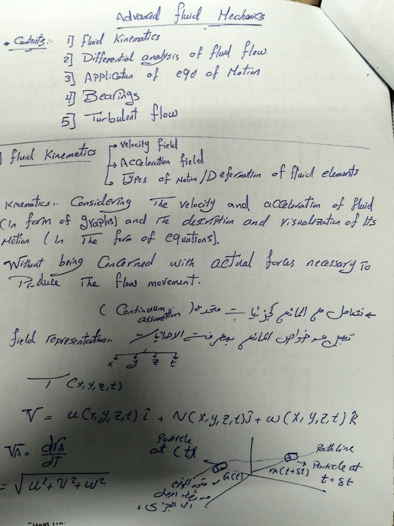 Advanced Fluid Sec 1 | PDF