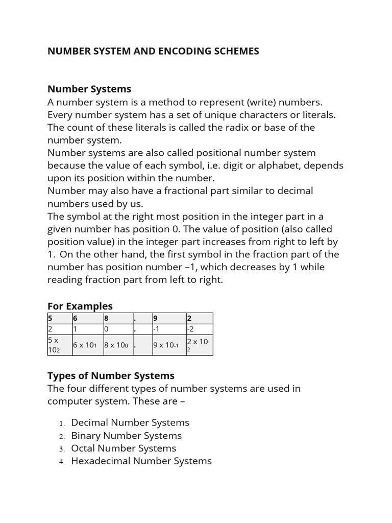 Number Systems | PDF