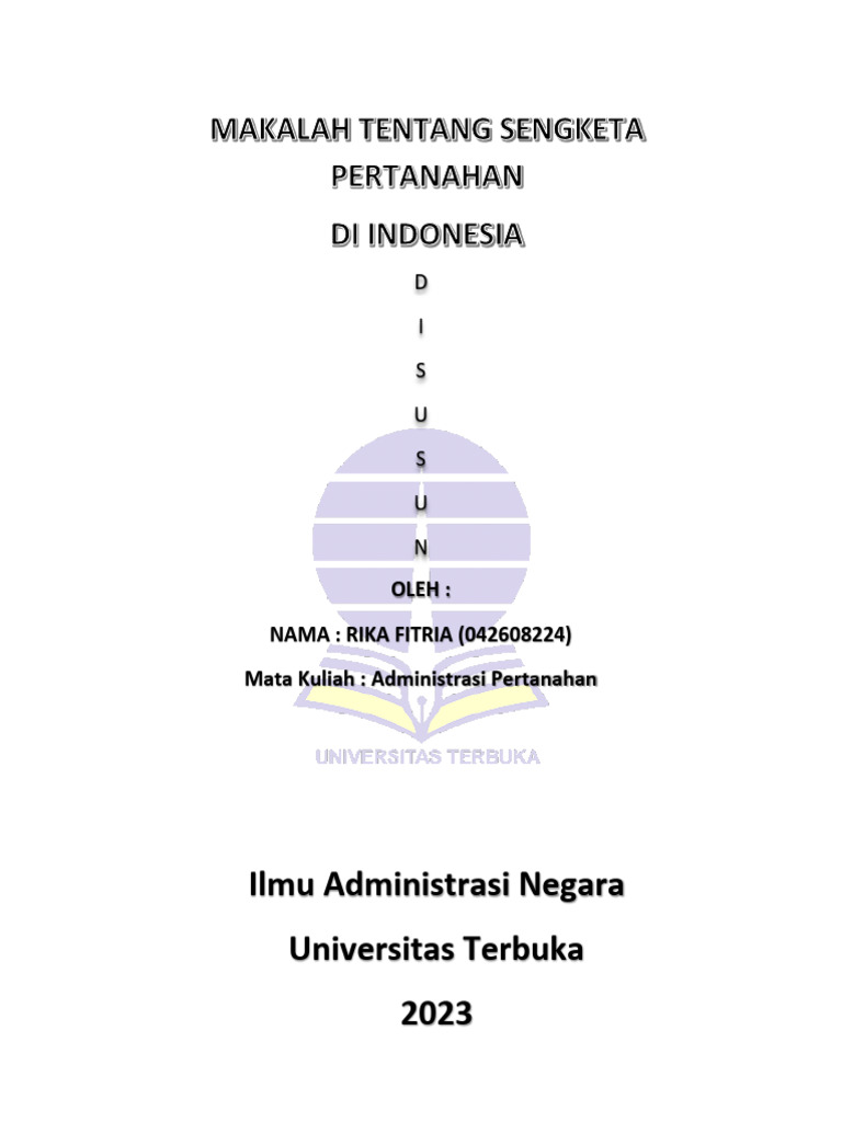 Revisi Tugas 3 Administrasi Pertanahan | PDF