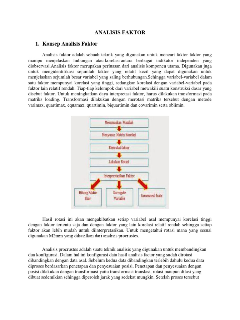 Contoh Kasus Analisis Faktor | PDF