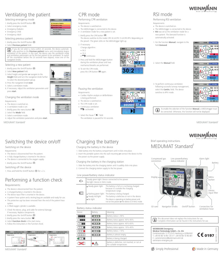 MeduMat Standard 2 Guia de Aplicación | PDF | Cardiopulmonary ...