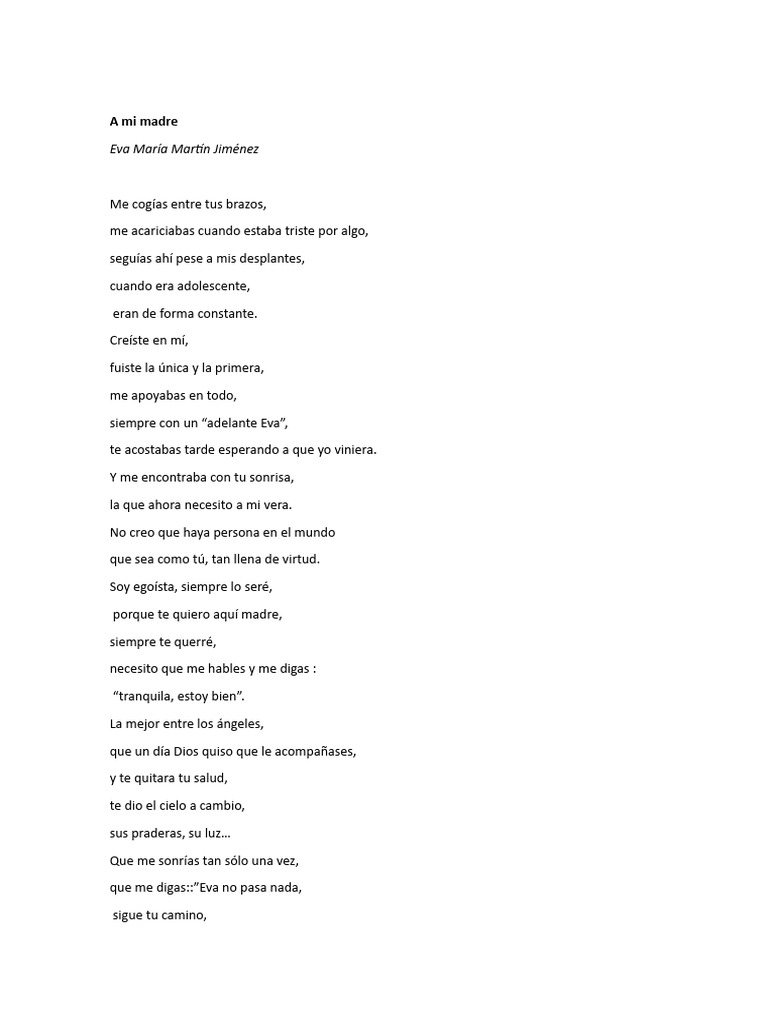 Para Mi Madre Pdf