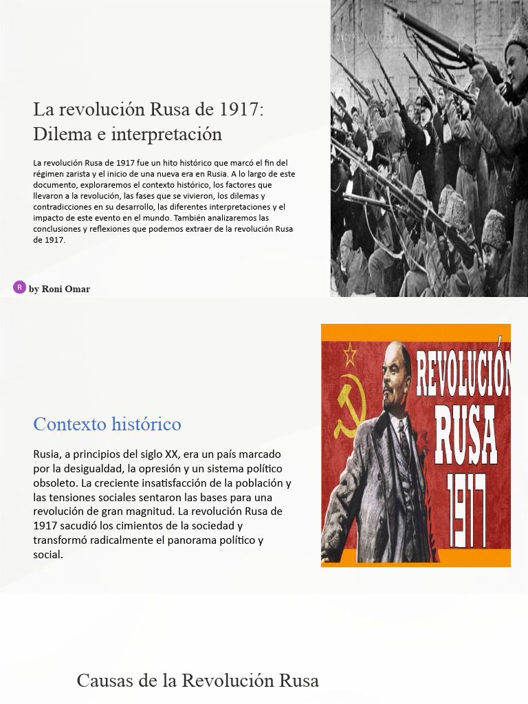 Análisis de la Revolución Rusa 1917 | PDF | revolución rusa | marxismo
