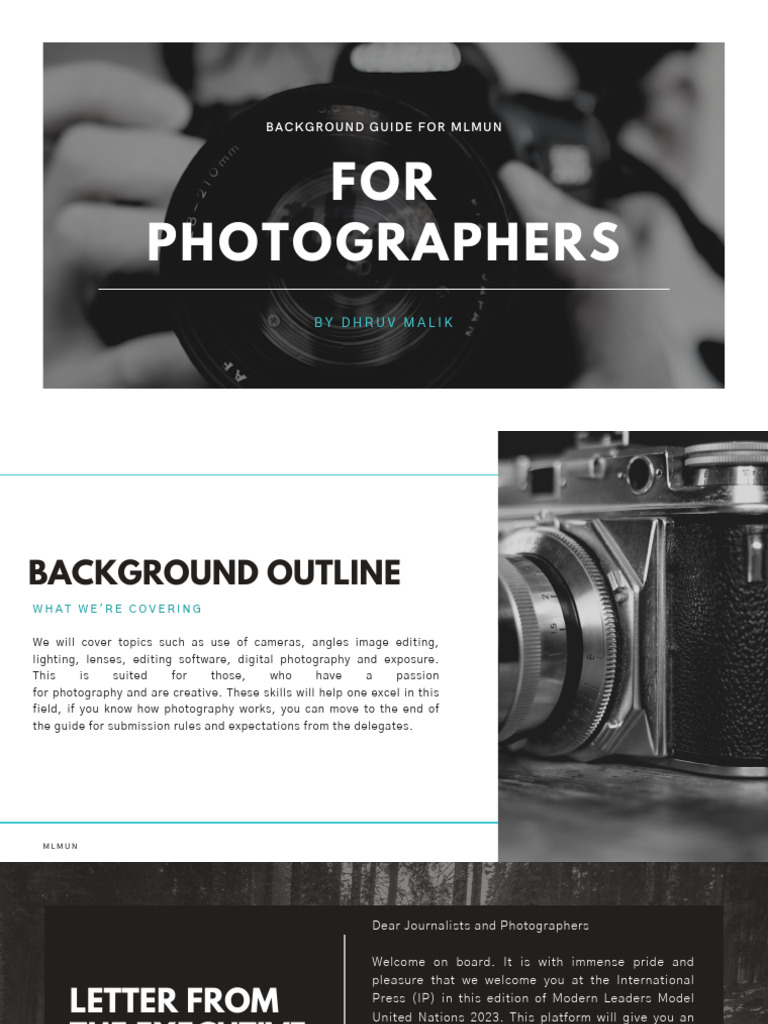 Photography Guide for MLMUN Delegates | PDF | Shutter Speed | Shutter ...