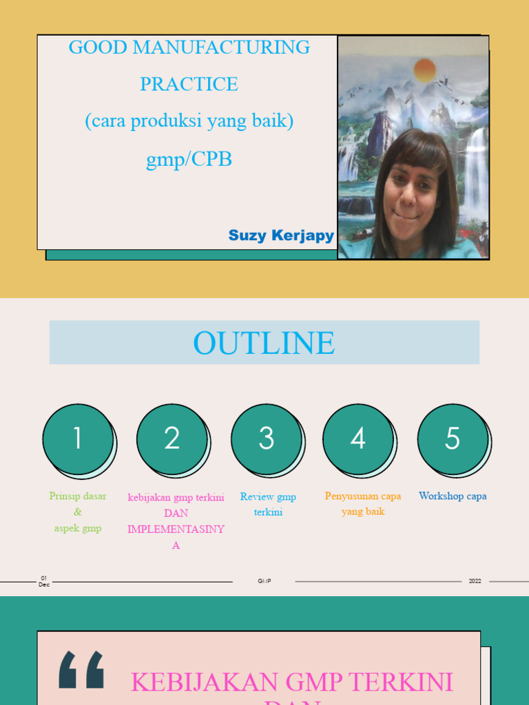 Modul 2 Kebijakan GMP Terkini & Implementasinya | PDF | Bisnis | Kesehatan Holistik