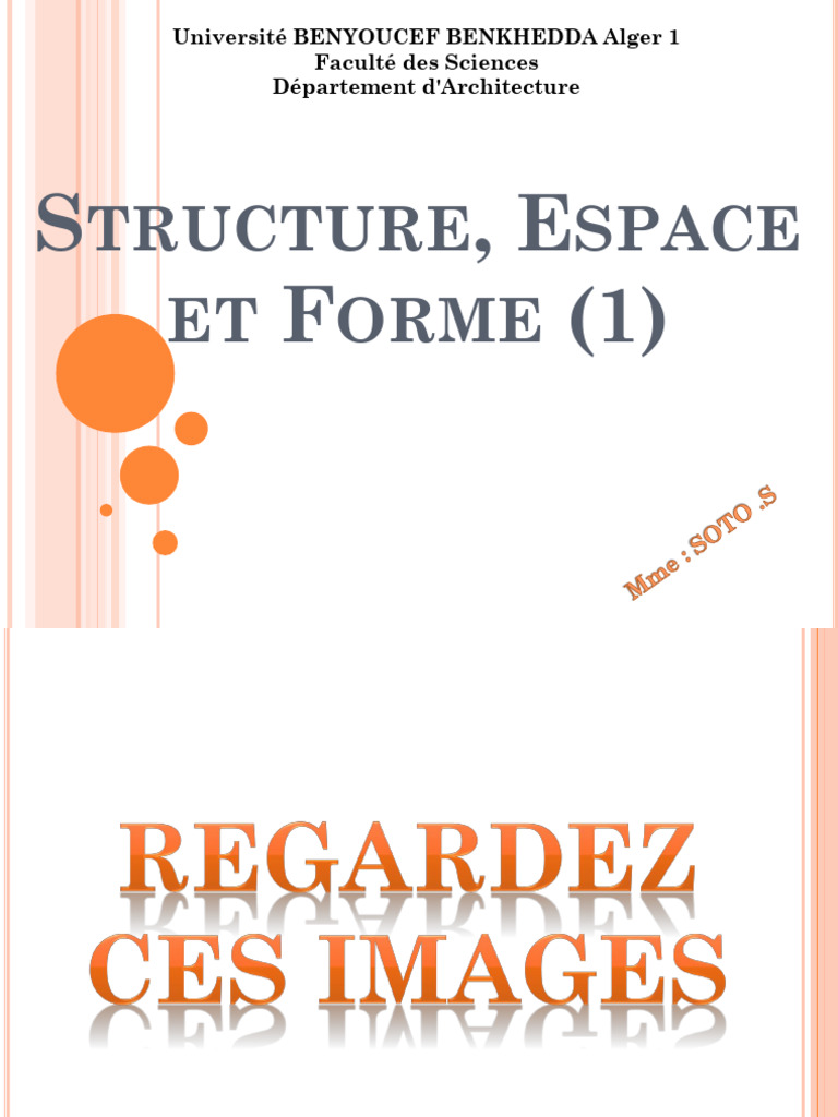 Structure et Espace en Architecture | PDF