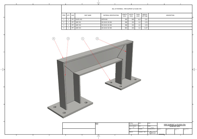 Pipe Support at Floor 47th | PDF
