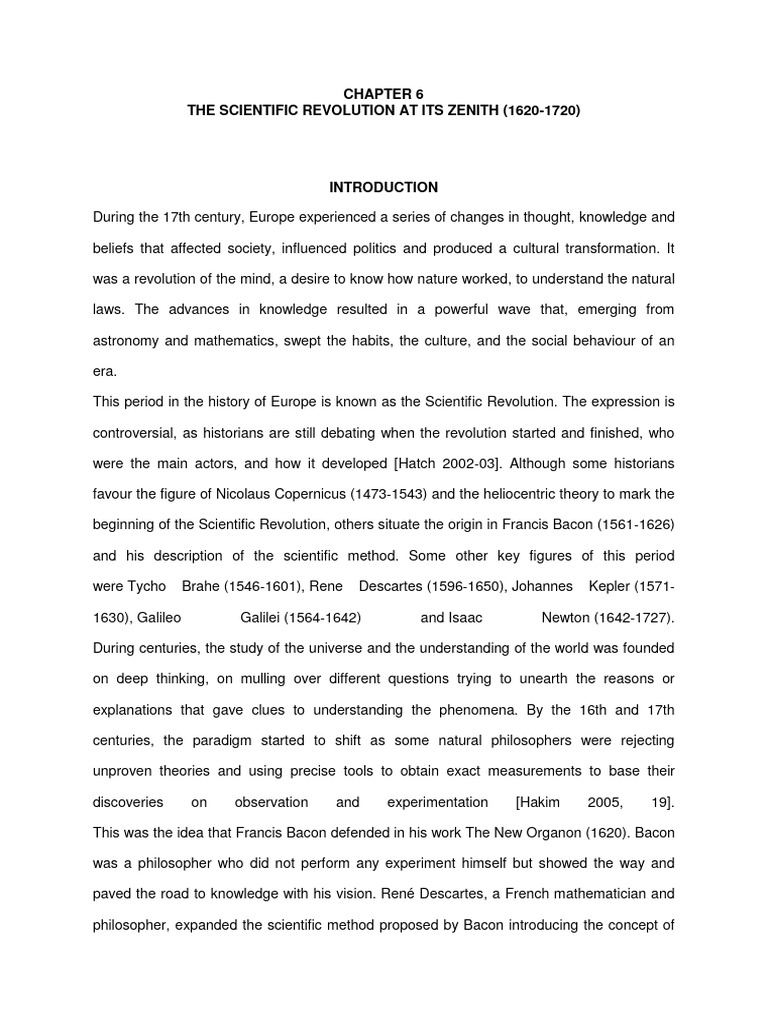 The Scientific Revolution at Its Zenith 1620 1720 | PDF | Johannes ...