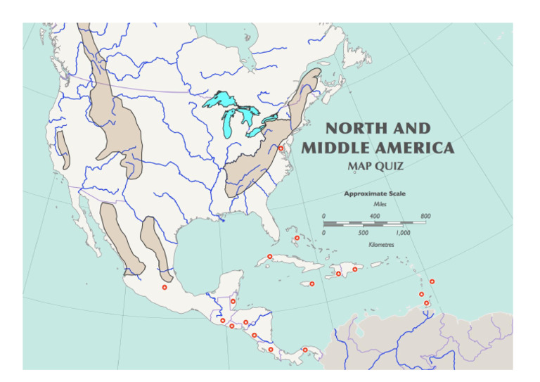 North and Middle America Base Map | PDF