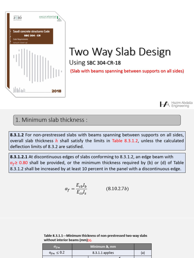 Two Way Slab Design: Using | Download Free PDF | Beam (Structure ...