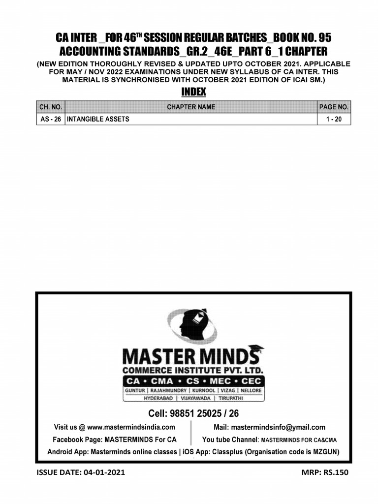 Book 95 - CA Inter - 46th Ses Reg Batches - Acc Standards - Gr.2 - PT 6 ...