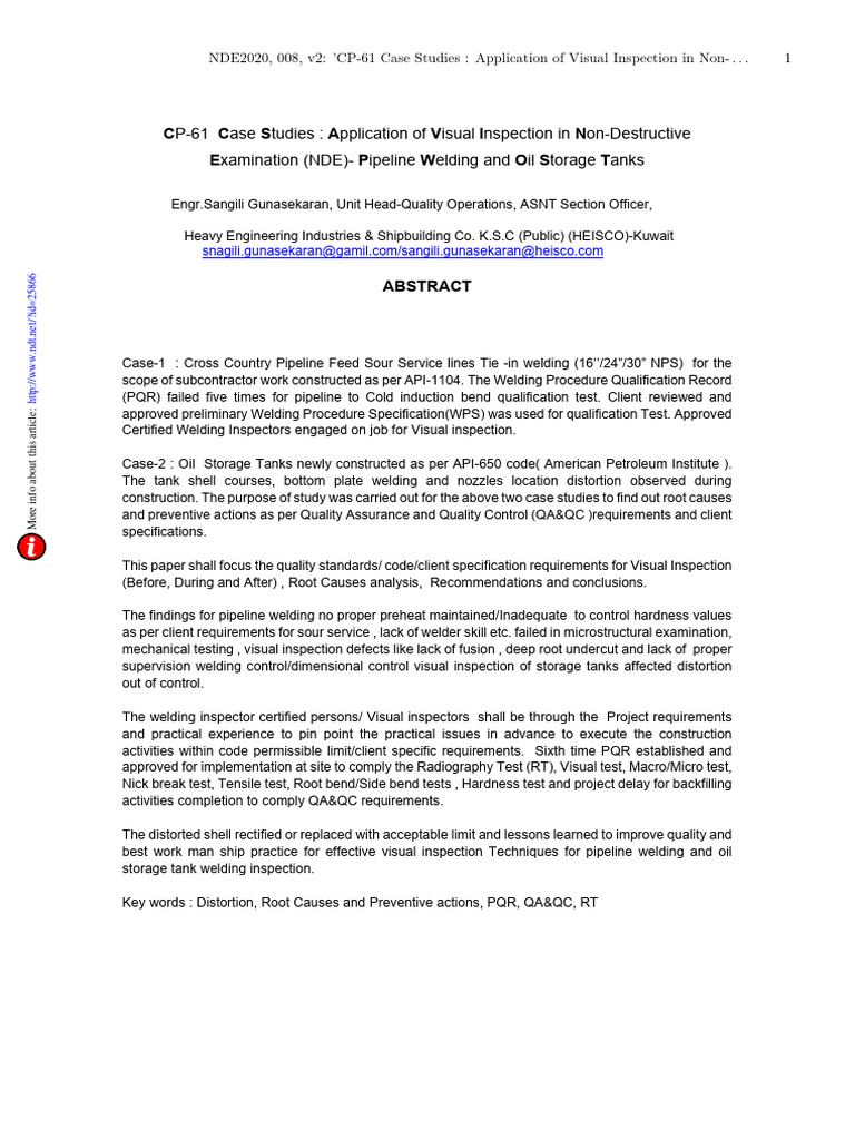 NDE2020 008 v2 | PDF