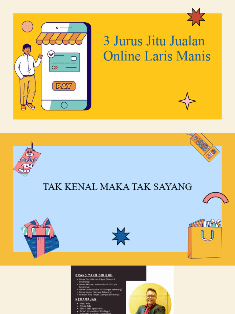 3 Jurus Jago Jualan | PDF