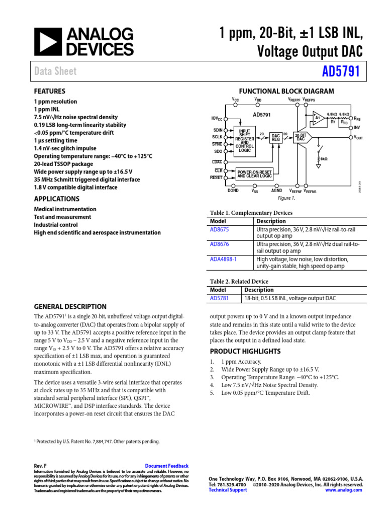 Ad 5791 | PDF | Electromagnetism | Computer Engineering