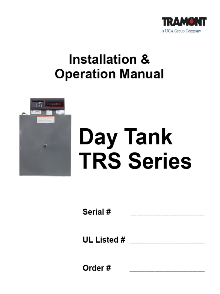 TRS O&M Manual 012420 | PDF | Pump | Vacuum