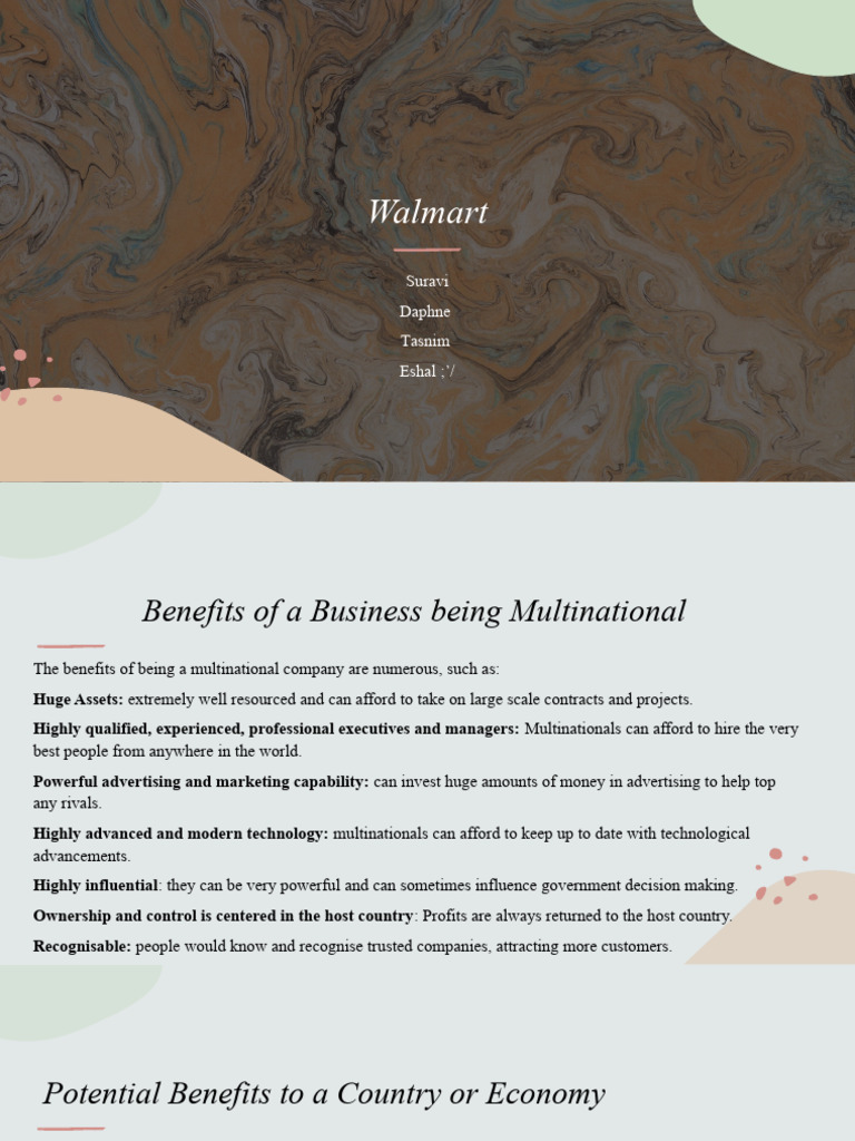 Multinational Corporation | PDF | Multinational Corporation | Walmart