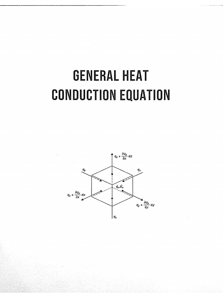 3rdmeca2-General Conduction Equation | PDF