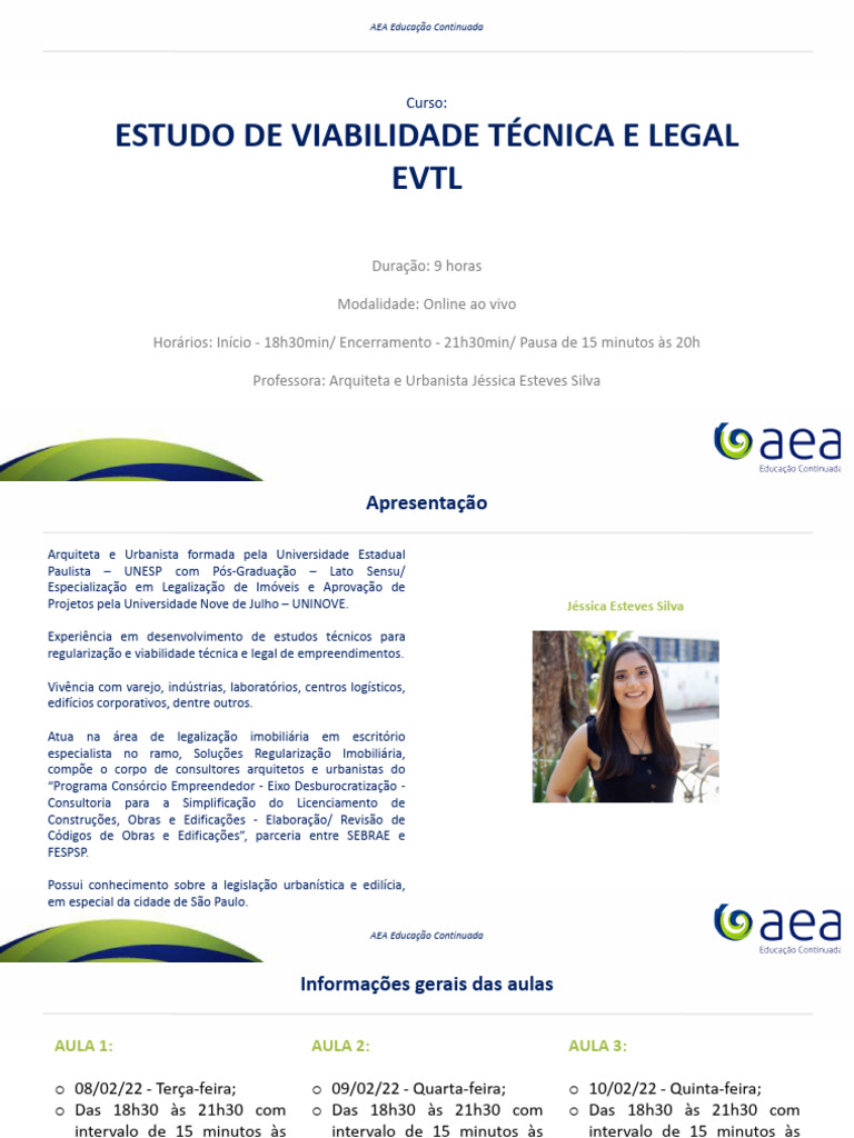 Curso EVTL 2022 - AEA - v1 | PDF